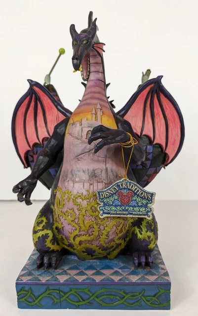 DISNEY TRADITIONS JIM Shore Maleficent Dragon "Casting the Spell ...