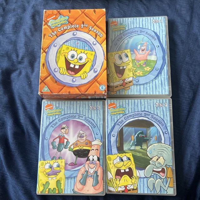SPONGEBOB SQUAREPANTS NICKELODEON The Complete 2nd Season DVD Box Set £ ...
