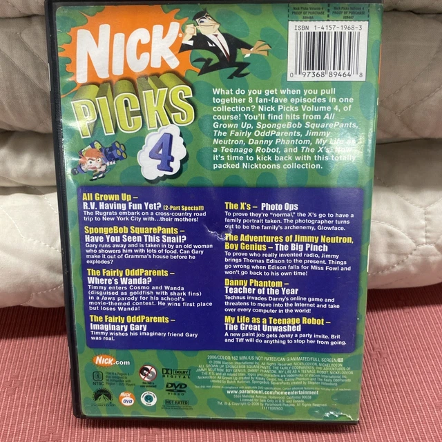 NICK PICKS - Vol. 4 (DVD, 2006) EUR 11,08 - PicClick FR