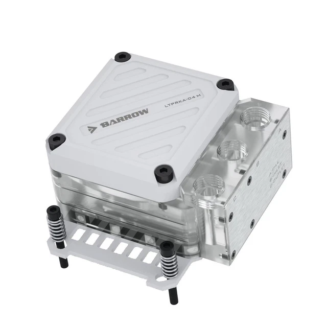 BARROW CPU WATERBLOCK with Integrated 10W PWM Pump (White) - AMD AM4 ...