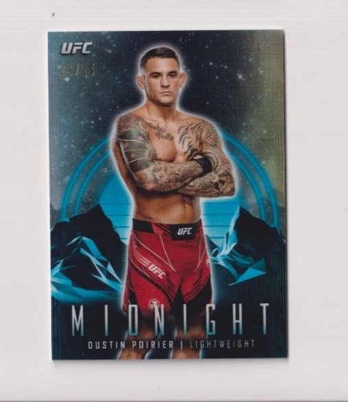 DUSTIN POIRIER 2024 Topps Midnight Ufc #44 Alba Blu Parallelo #'D/25 ...
