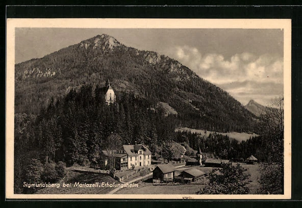 SIGMUNDSBERG B. MARIAZELL, Erholungsheim mit Bergpanorama, Ansichtskarte EUR 5,00 - PicClick FR