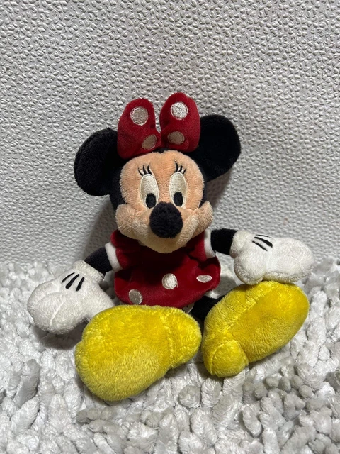 Disney Store Minnie Mouse Plush Soft Toy Red Polka Dot Dress 8” £8 50