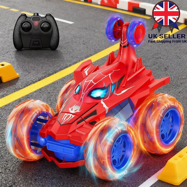 SPIDER MAN RC Stunt Car Remote Control Cars Toys for Boys Girls ...