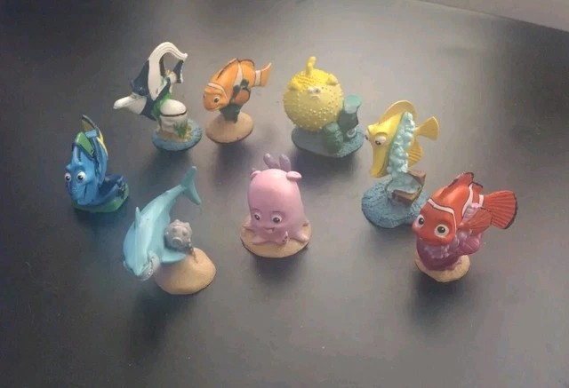 DISNEY PIXAR FINDING Nemo Figures Cake Toppers Gil/Pearl/Bloat/Dory ...
