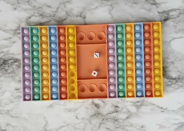 POP IT GAME Board Giant Pop it Fidget Toy Pop Bubble Sensory Toy EUR 15 ...