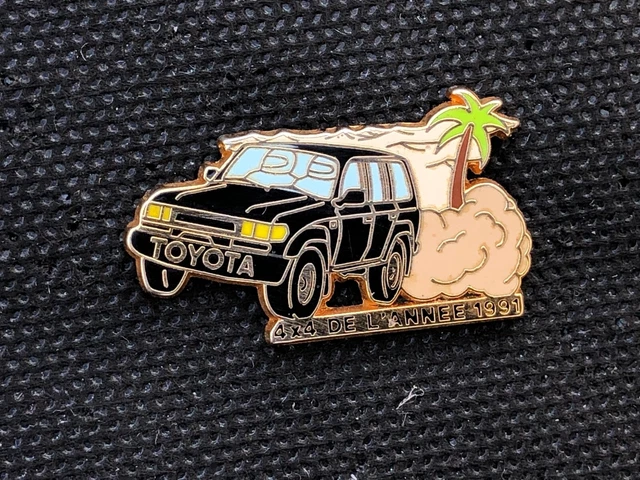 PINS PIN BADGE CAR TOYOTA 4X4 91 PALMIER VERSION DORE ARTHUS BERTRAND ...