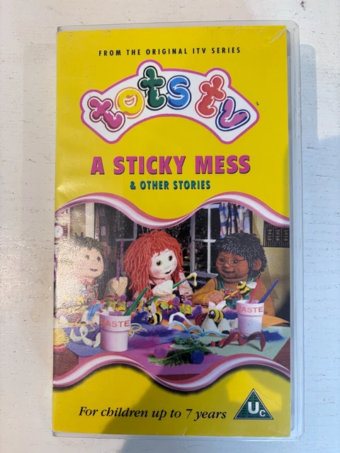 TOTS TV A sticky Mess and other stories VHS VIDEO £10.52 - PicClick UK