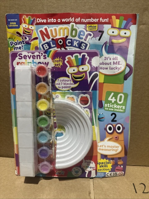 NUMBER BLOCKS MAGAZINE #30 + Sevens Rainbow Craft Set Rare Old Issue £ ...