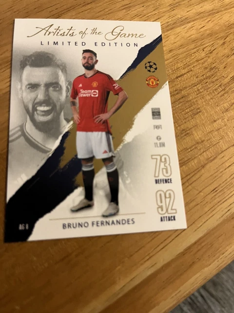 TOPPS MATCH ATTAX 2024 Bruno Fernandes Artists Of The Game Limited ...
