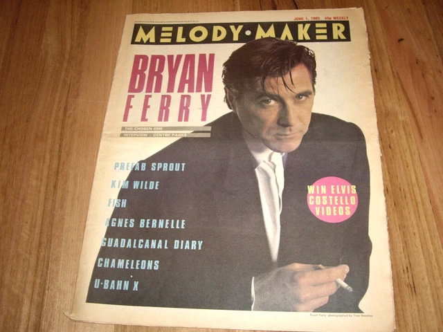 MELODY MAKER MAGAZINE - June 1, 1985 - Bryan Ferry, Kim Wilde, & More ...