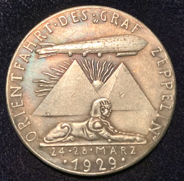 1929 LZ 127 Zeppelin Orientfahrt Souvenirtoken EUR 19,00 - PicClick DE