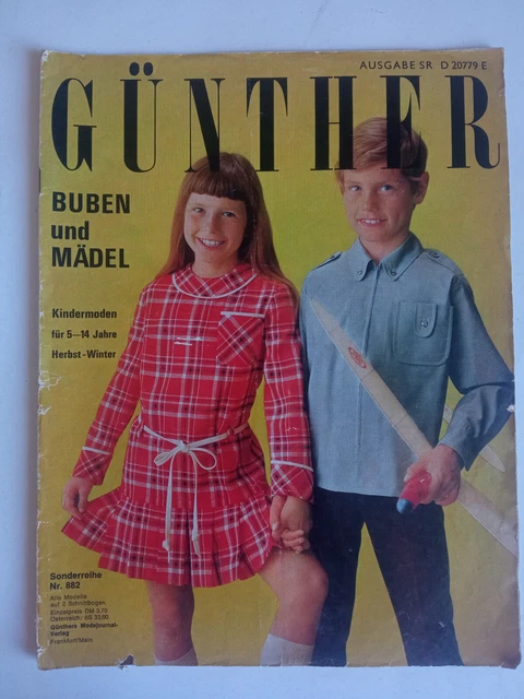 GÜNTHER NR. 882 Buben und Mädel: Kindermoden für 5-14 Jahre ...