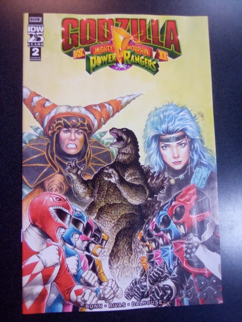 GODZILLA VS. THE Mighty Morphin Power Rangers II #2 1:10 Variant Comic ...