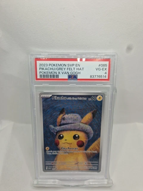 POKÉMON TCG PIKACHU with Grey Felt Hat SVP Black Star Promos SVP085 ...