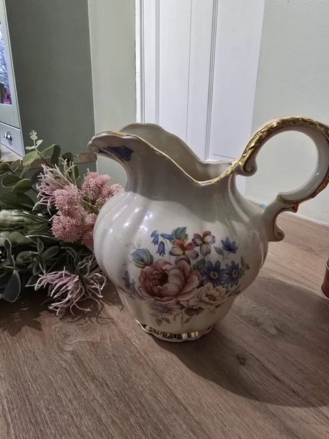 ALPHA OMEGA STAFFORDSHIRE Pottery 22cm Pitcher £39.99 - PicClick UK