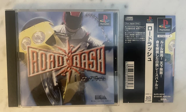 ROAD RASH JAP PS1 PSX PlayStation 1 + Spine Card - Electronic Arts SONY ...