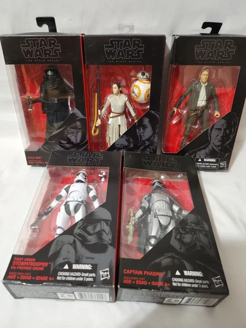 LOT OF 5 Star Wars The Force Awakens The black Series Collection Action ...