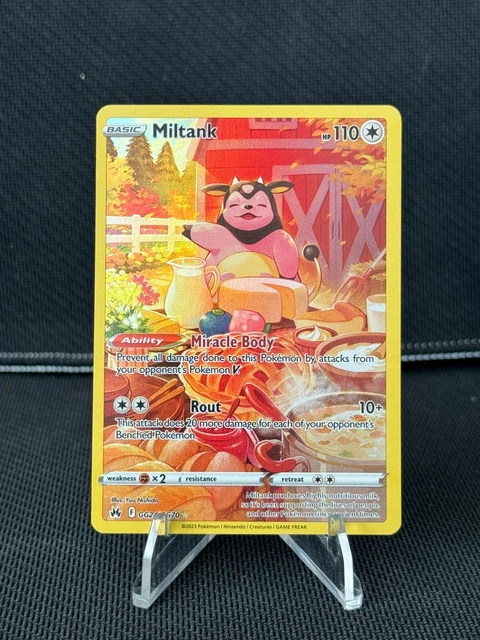 MILTANK GG24/GG70 HOLO Rare Pokemon TCG Card Crown Zenith Galarian ...