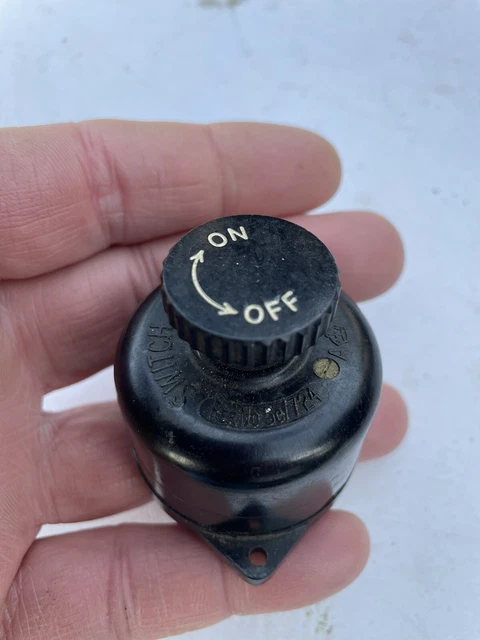 ORIGINAL WW2 BAKELITE RAF Aircraft Cockpit Type E Dimmer Switch Ref 5/c ...