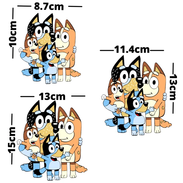 PRE CUT BLUEY family Edible image/ bluey family cake topper/ bluey ...