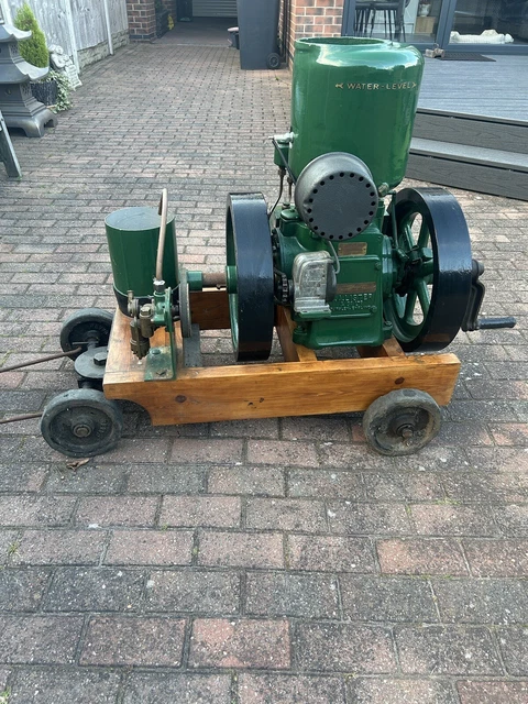 RESTORED LISTER A Stationary Engine with water pump fitted to wooden ...