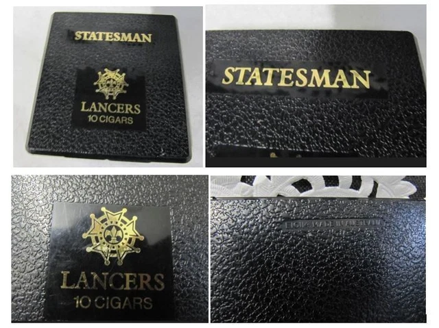 STATESMAN LANCERS 10 Cigars Textured Plastic Case Vintage $22.00 ...