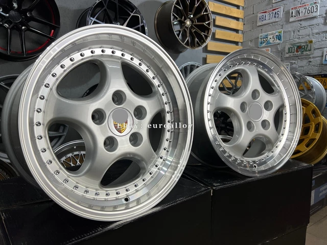 4 X 18& 5X130 Old School Deep Dish Turbo Wheels For Porsche 911 944 ...