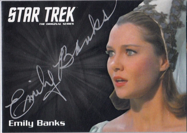 STAR TREK TOS AUTO - EMILY BANKS as TONIA BARROWS - SILVER SIGNATURE ...
