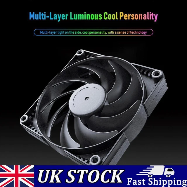 PHANTEKS 4-PIN PWM PC Case Cooling Fan Hydraulic Bearing Radiator CPU ...