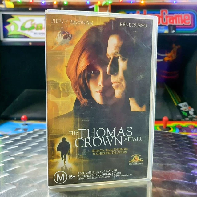 THE THOMAS CROWN Affair - Pierce Brosnan - VHS Movie Video Big Box Ex ...