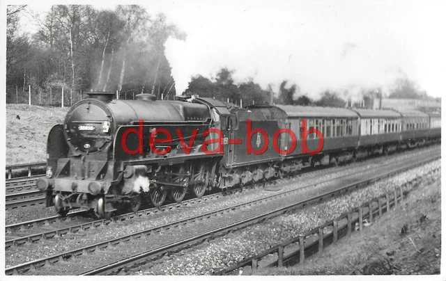 RAILWAY PHOTO SR LN 30858 Lord Duncan Frimley 1956 Maunsell 4-6-0 Loco ...