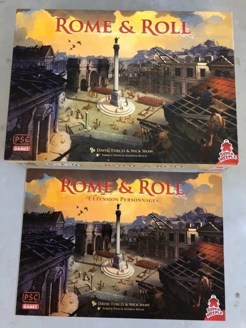ROME & ROLL + extension PERSONNAGES - superbe jeu de stratégie - VF état neuf EUR 26,00 ...