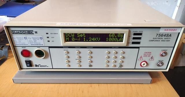 7564SA QUADCHEK II Hipot Voltage Safety Ground Bond Tester £1,350.00 ...