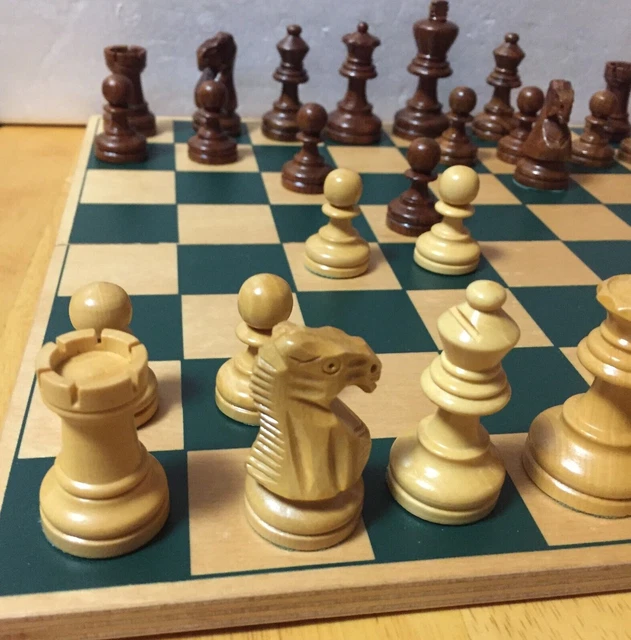 VINTAGE DRUEKE CHESS Primer Chess Set 1003 Original Box Instructions 2. ...