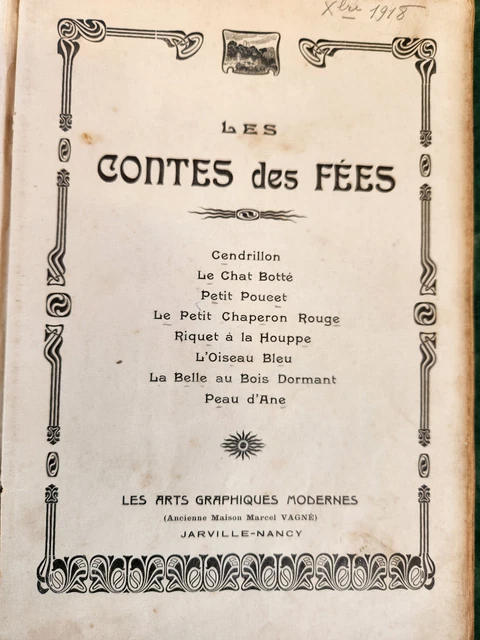 LIVRE ANCIEN ILLUSTRÉ LES CONTES DE FEES. Le petit poucet Les Arts ...