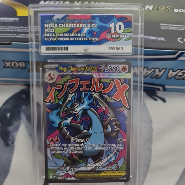 POKÉMON TCG MEGA Charizard X Ex MEP 023, Phantasmal Flames UPC Promo ...
