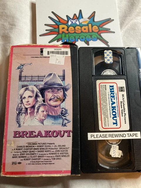 BREAKOUT 1975 - Charles Bronson - Vintage Cassette Tape VHS Movie $19. ...