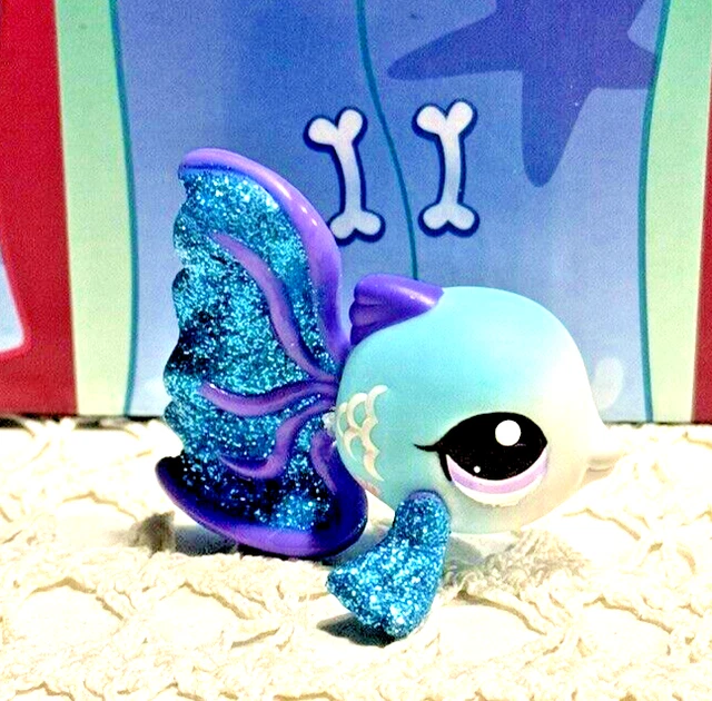 LITTLEST PET SHOP Authentic Blue Glitter Guppy Fish #2129 EUR 9,28 ...