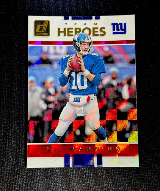 2017 DONRUSS ELI Manning #16 Team Heroes insert carte de football ...