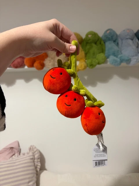 JELLYCAT VIVACIOUS TOMATO - Tomato On Vine Vegetable Soft Toy New Tags ...