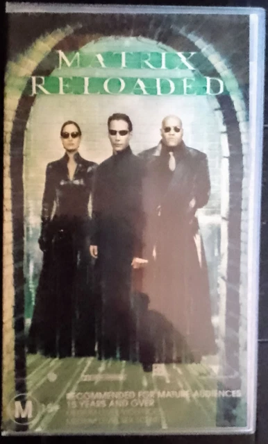 THE MATRIX RELOADED VHS **NEW SEALED TAPE** Pal Video Australia Keanu ...