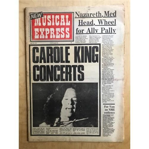 CAROLE KING NME Magazine June 30 1973 - Carole King Cover (Aged/Stained ...