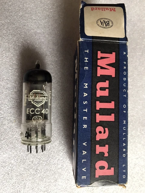 ECC 40 MULLARD rare tube nos EUR 180,00 - PicClick FR