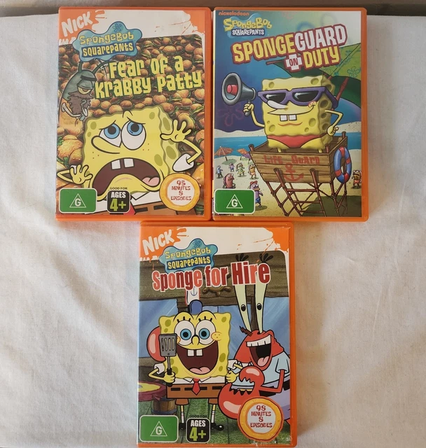 SPONGEBOB SQUAREPANTS - 3x DVD Bundle Lot 2006 R4 PAL Nickelodeon [24 ...