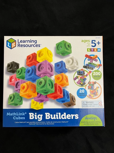LEARNING RESOURCES MATHLINK Maths Cubes, Set of 100 £7.15 - PicClick UK