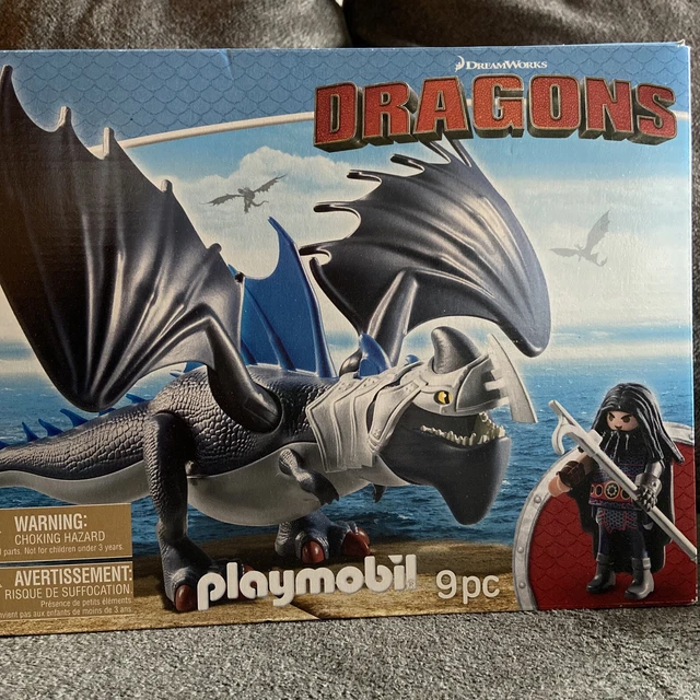 ENSEMBLE PLAYMOBIL DRAGONS How to Train Your Dragon Drago & Thunderclaw ...