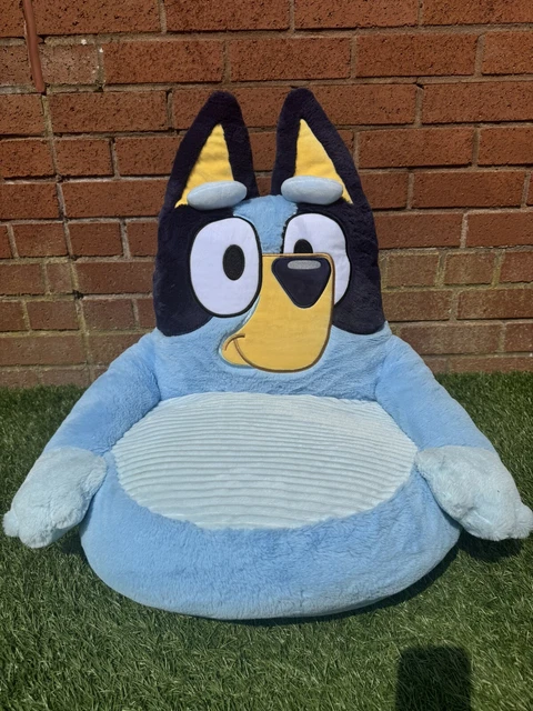 BLUEY CHARACTER PLUSH Soft Children’s Chair Seat Sofa Rare Collectible ...
