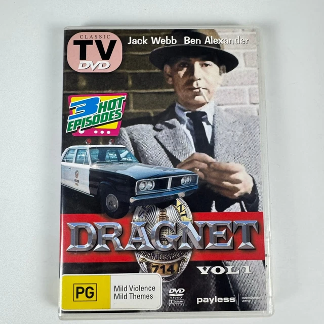 DRAGNET VOLUME 1 - 1950s TV Series 3 Episodes DVD Jack Webb Ben ...