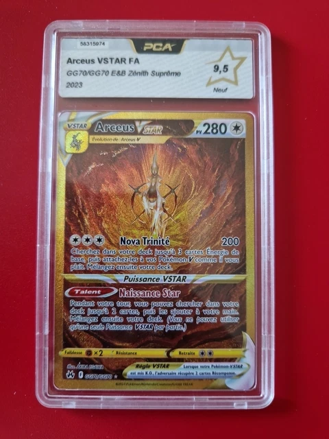 CARTE POKÉMON ARCEUS Vstar Gold GG70/GG70 EB12.5 Zenith Suprême FR PCA 9.5 EUR 189,88 - PicClick FR